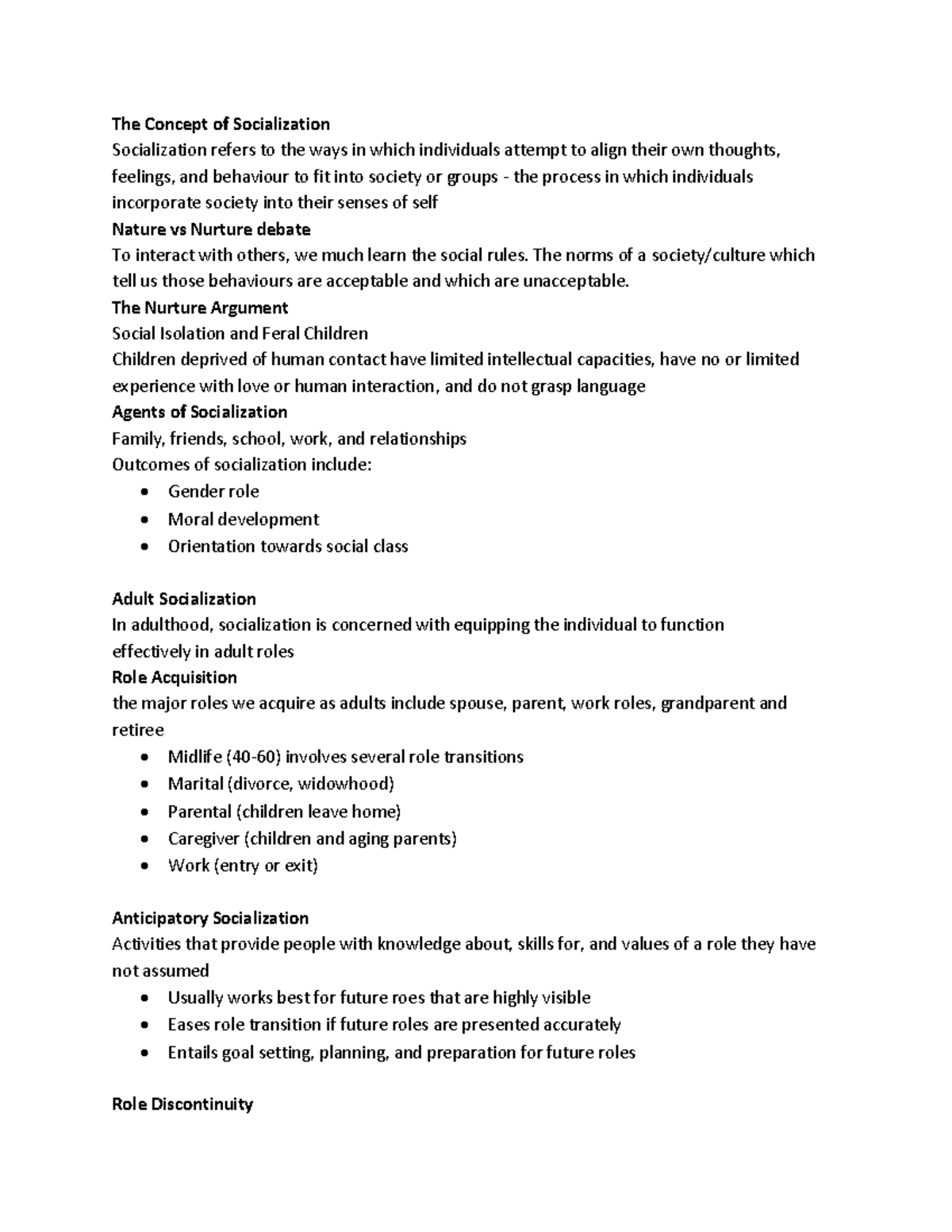 The Concept of Socialization - The Concept of Socialization ...