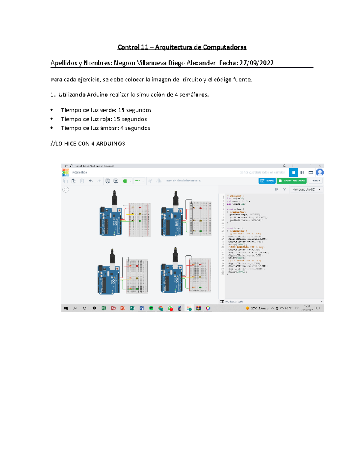 Control 11 - Control 11 – Arquitectura de Computadoras Apellidos y ...