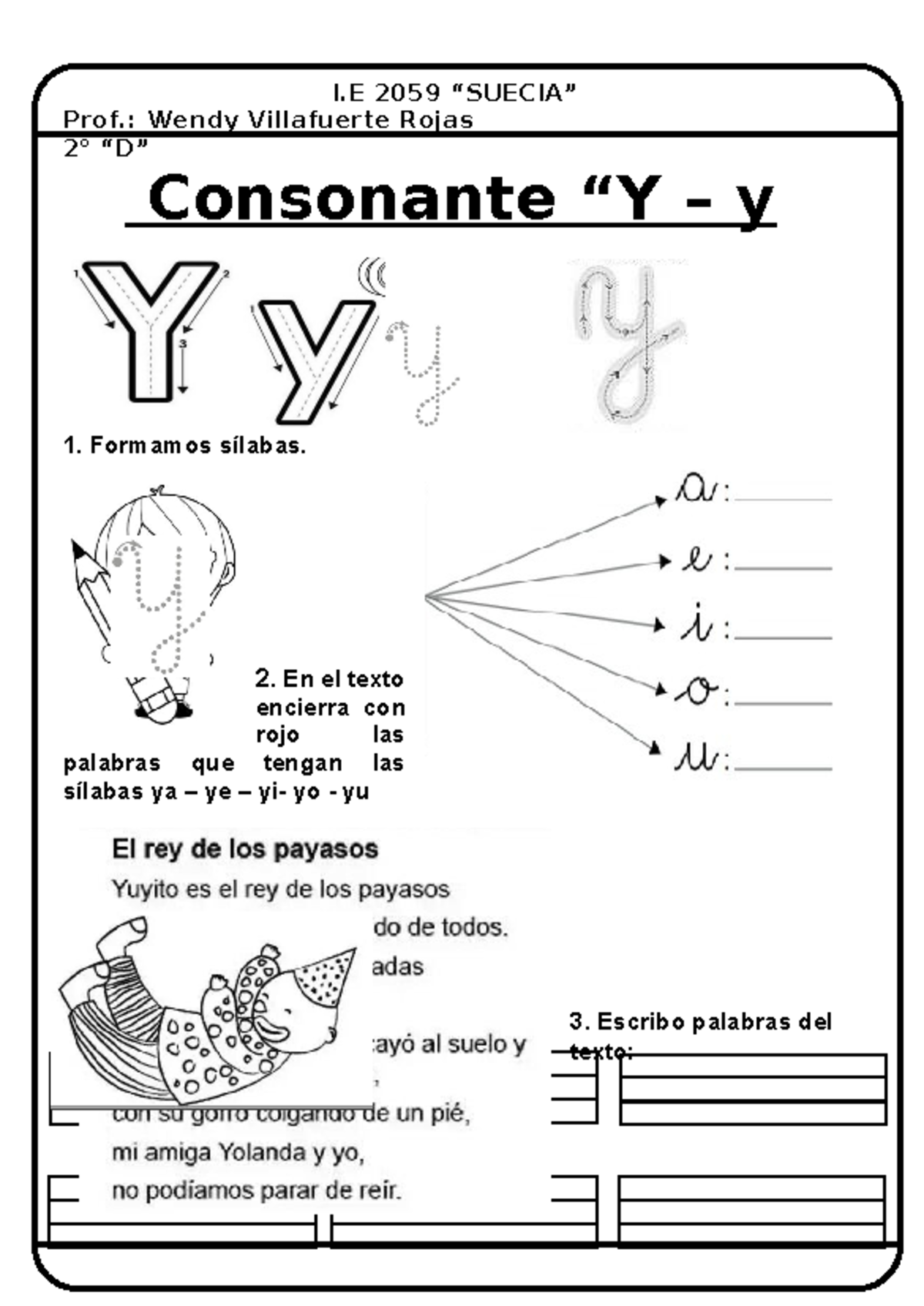 Fichas Diciembre - ERROR - Prof.: Wendy Villafuerte Rojas 2° “D ...