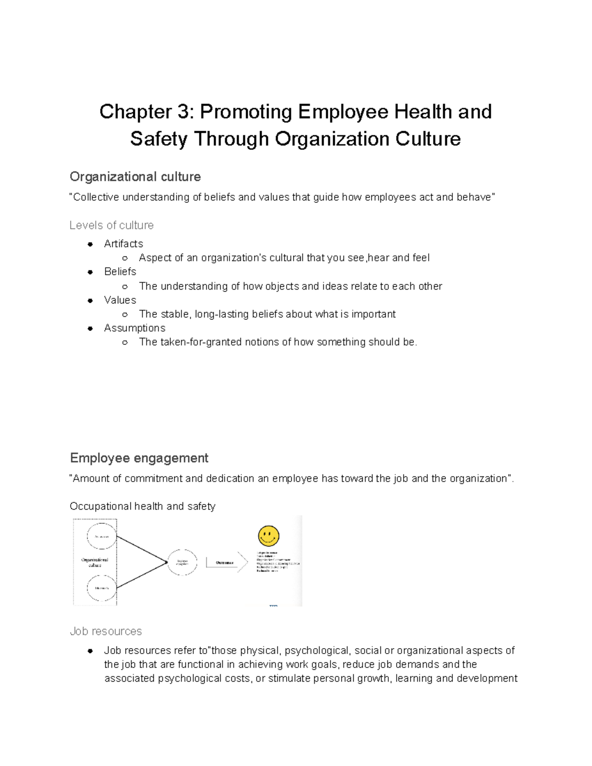 Chapter 3 Promoting Employee Health and Safety Through Organization ...
