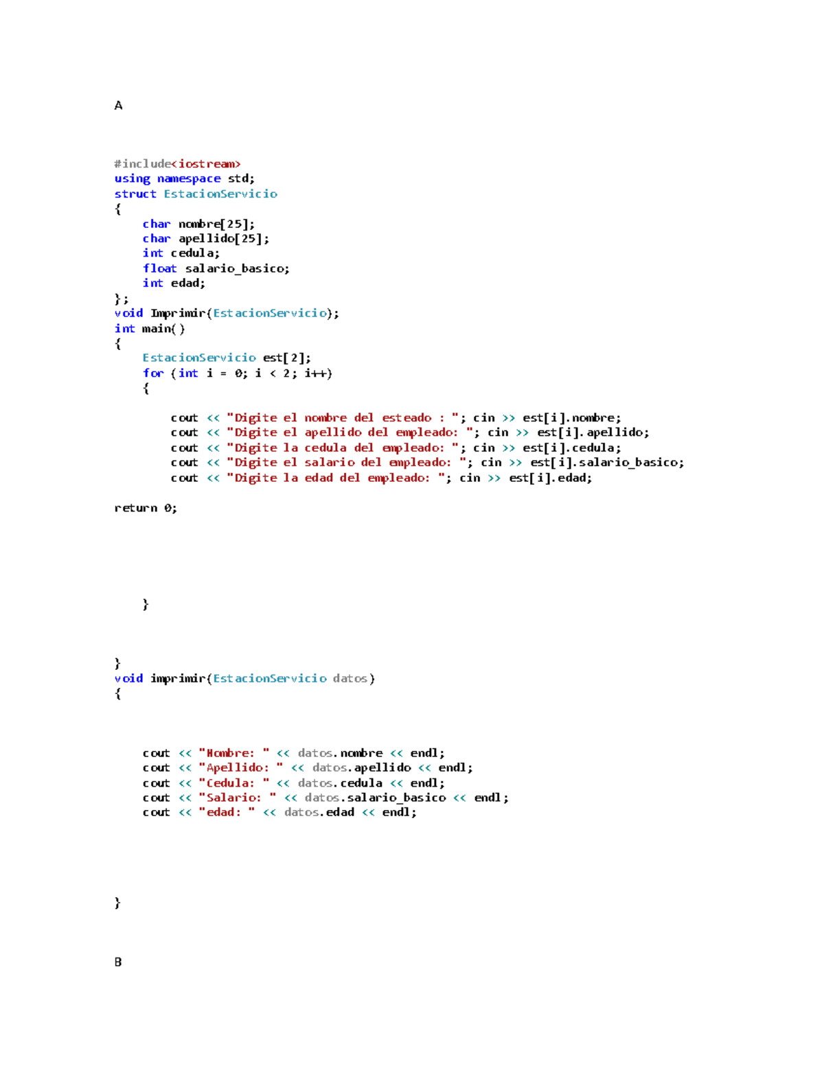 Archivo p - linea 4 - A #include using namespace std; struct EstacionServicio { char nombre[25 ...