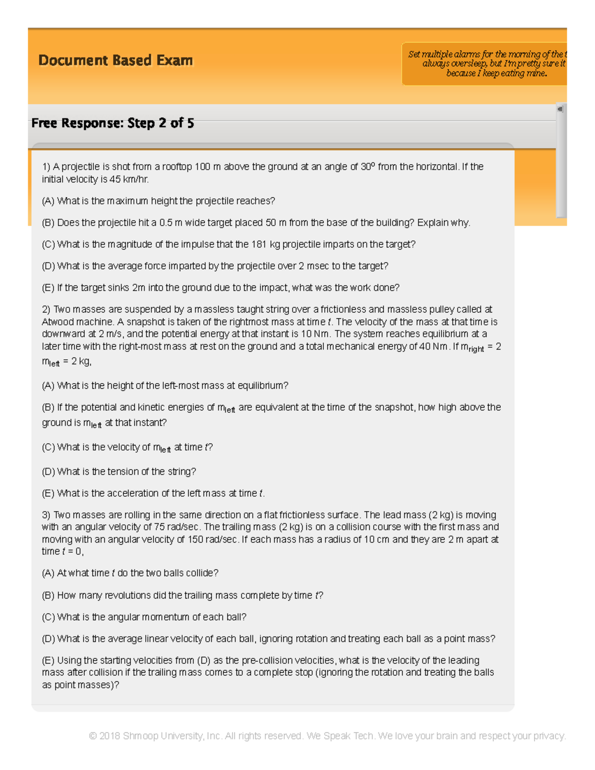 Practice Exam 1 Free Response prep for exam 1 - AP® is a trademark ...