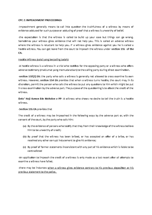 Topic 1 PRE Trial - PRE TRIAL PROCESS Pre-trial processes were introduced into the Criminal ...