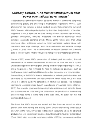 Essay-Template - Economic 25 marker template - There should be at least ...