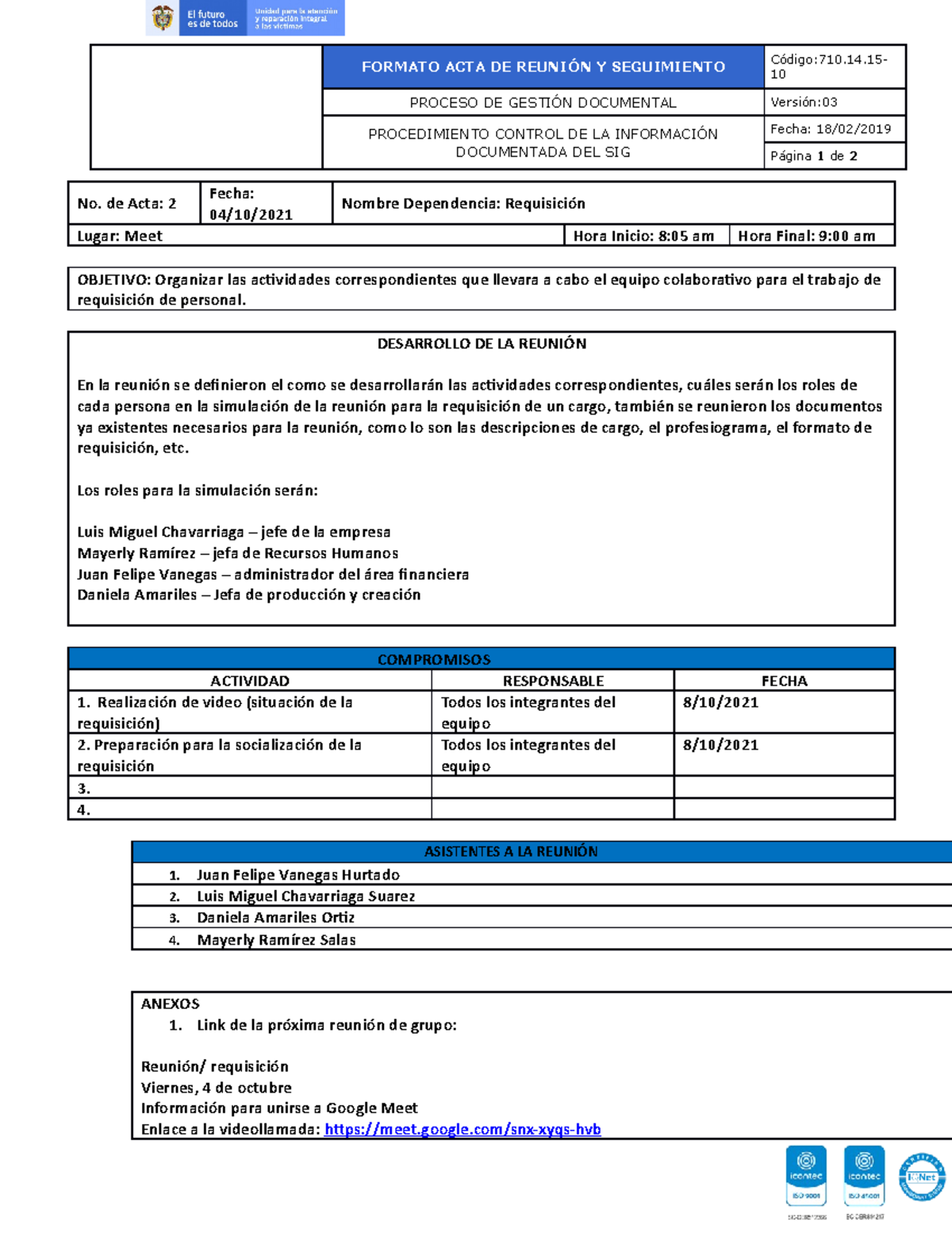 Acta de reuniones-2 - SFas s dasasfasdfs asdasdasdasdas ssdfsdfsd ...