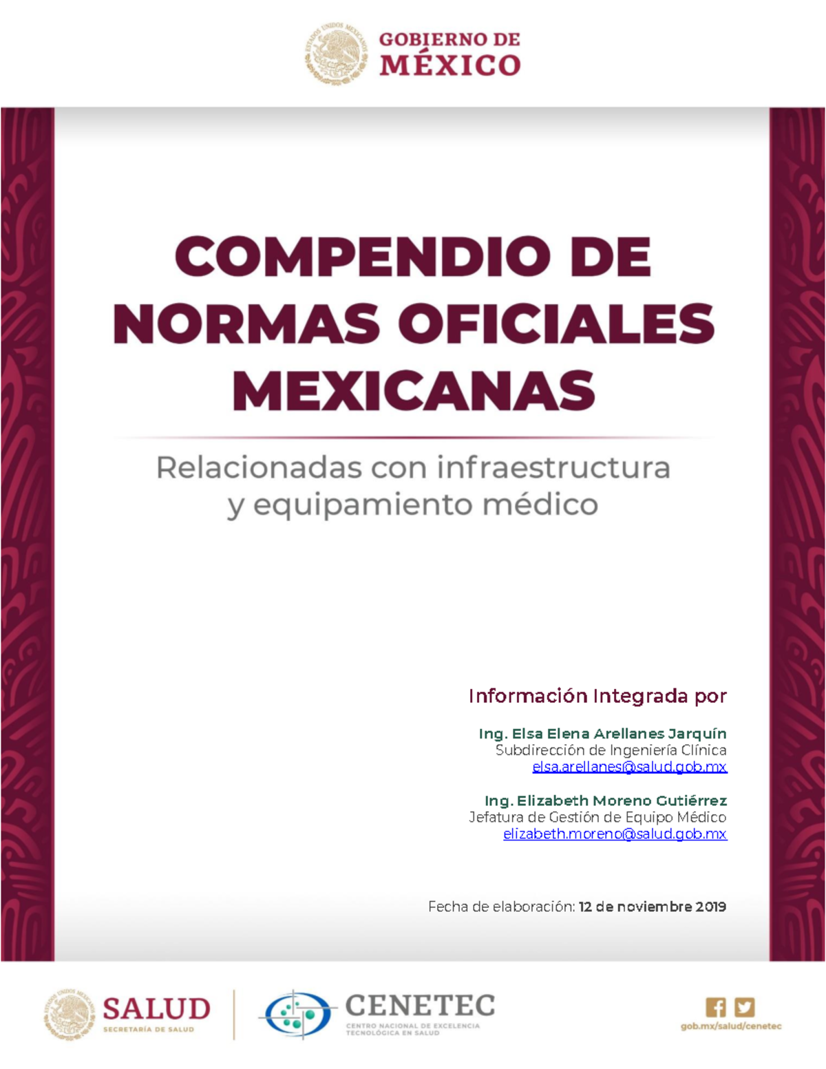 NOM Actualizadas 2019 - Normas de salud - Información Integrada por Ing ...