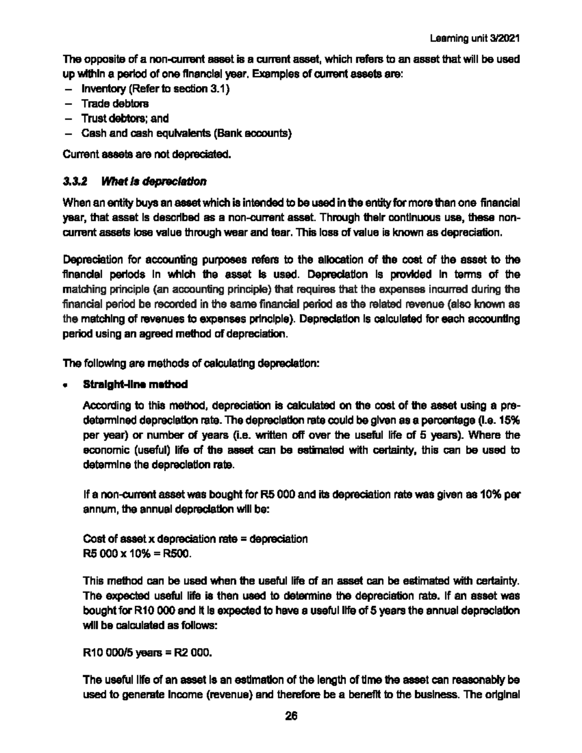 Depreciation Calculations - FAC1503 - Studocu Depreciation Calculations - FAC1503 - Studocu
