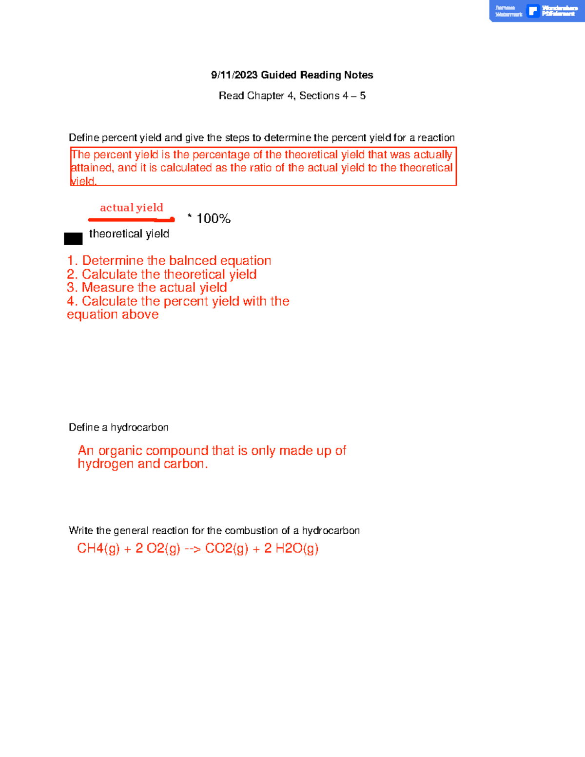 0911 Guided Reading Notes - 9/11/2023 Guided Reading Notes Read Chapter ...