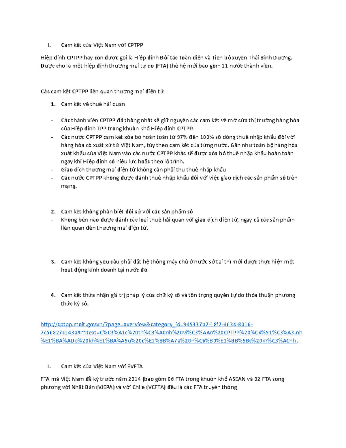 Các-cam-kết - các cam kết hội nhập - Hi p đ nh CPTPP hay còn đệI. ị Cam kếết c a Vi t Nam v i ...
