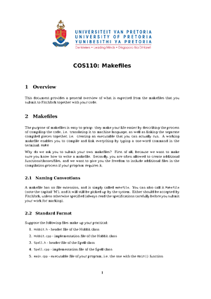 COS110 - 2015 - Tutorial 6 - COS110 - UP - Studocu