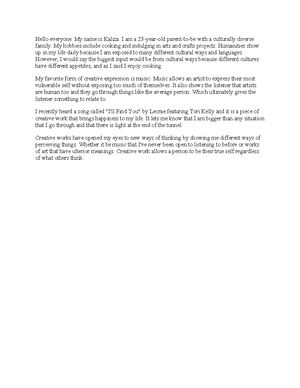 HUM 102 Module 4-2 Project Draft Creative Works - According to Poet ...