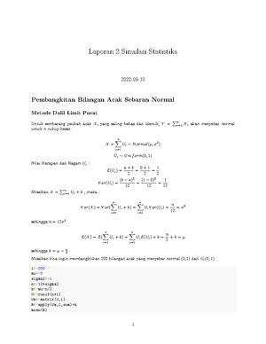 Membangkitkan Data untuk model regresi linear yang memiliki ...