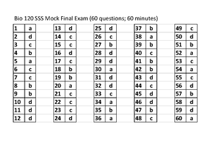 Bio120 In Person Mock Final Questions Dec7 T1 2023 24 - Biology 120 ...