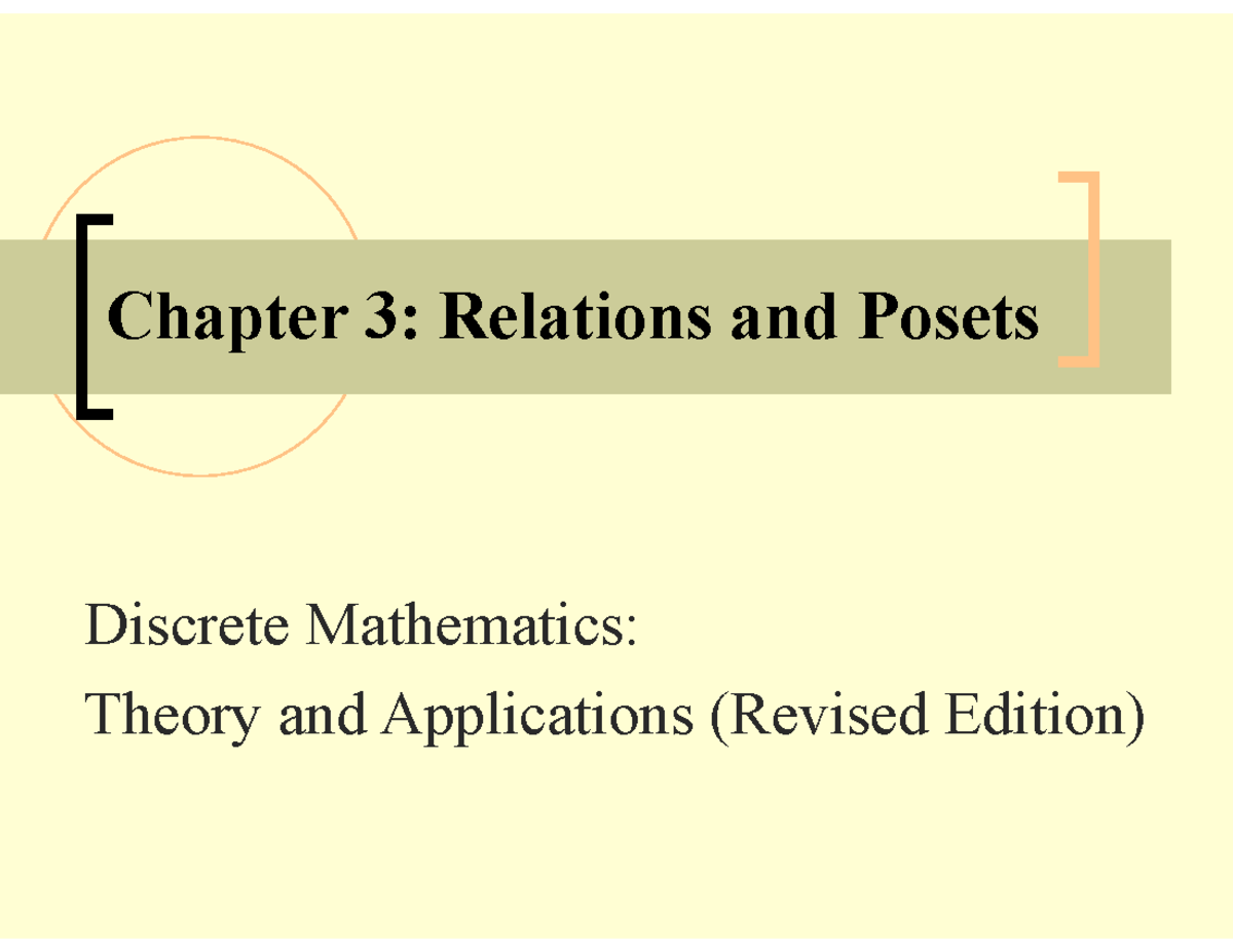 Chapter 3 Relations - Compatibility Mode - Chapter 3: Relations and ...