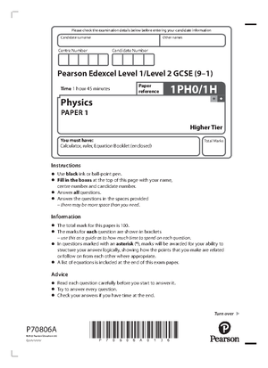 Physics - Year 2 - GCSE - Studocu