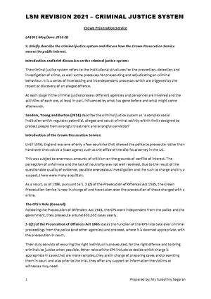 Independence OF Judiciary 2 - Q8, ZA/B, Oct 2019 ‘The separation of powers, the rule of law are ...