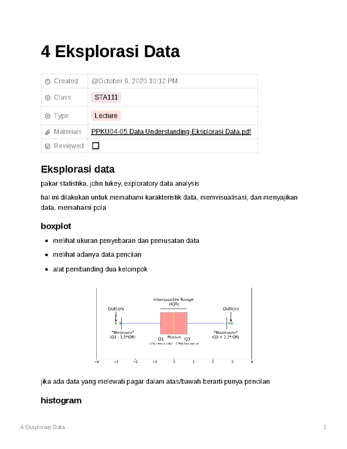 4 Eksplorasi Data - catatan kuliah - 4 Eksplorasi Data 1 4 Eksplorasi ...