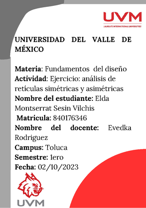 Retícula asimétrica - Fundamentos del diseño Actividad 2 ¿Qué es una ...