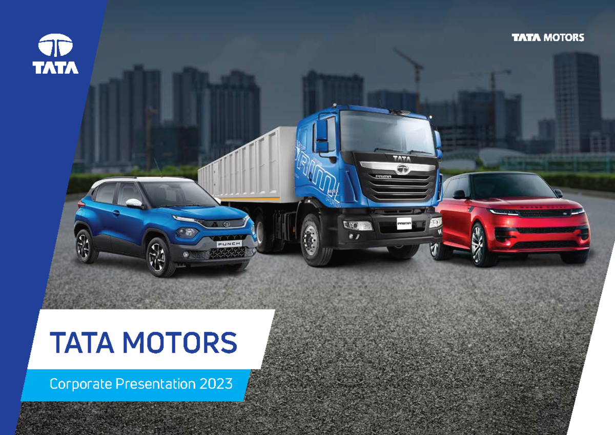 Tata motors group corporate presentation 2023 - Corporate Presentation ...