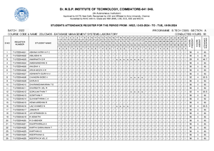 dbms - cs3492 - Studocu
