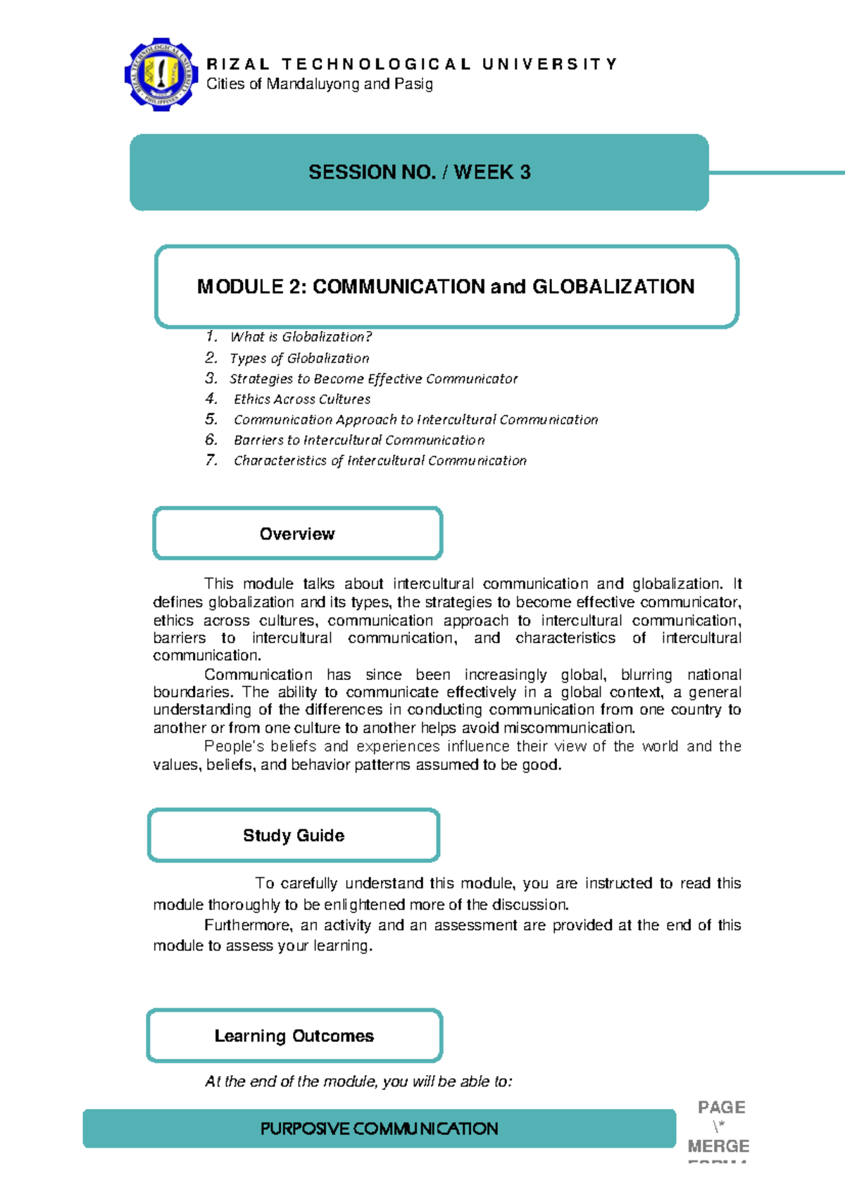 Globalization pdf - PurpCom notes - Cities of Mandaluyong and Pasig ...