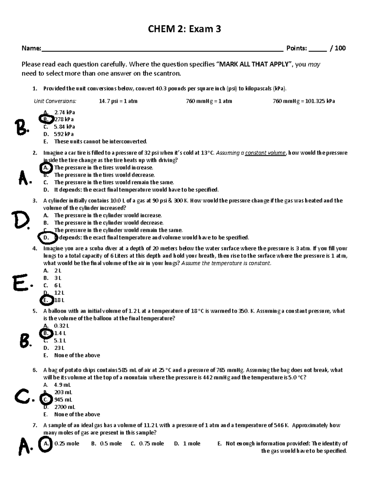Midterm Exam 3- Answer KEY-Fall 2013 - - Studocu