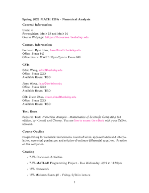 solutions with working to homework 6 in math 128A at Berkeley - MATH ...