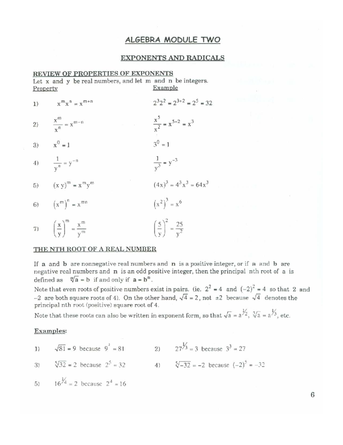 Algebra Module 2 - 201-103-DW - Studocu