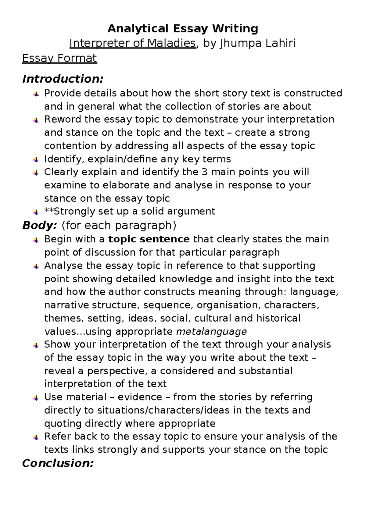 Analytical Essay Writing - Analytical Essay Writing Interpreter of ...