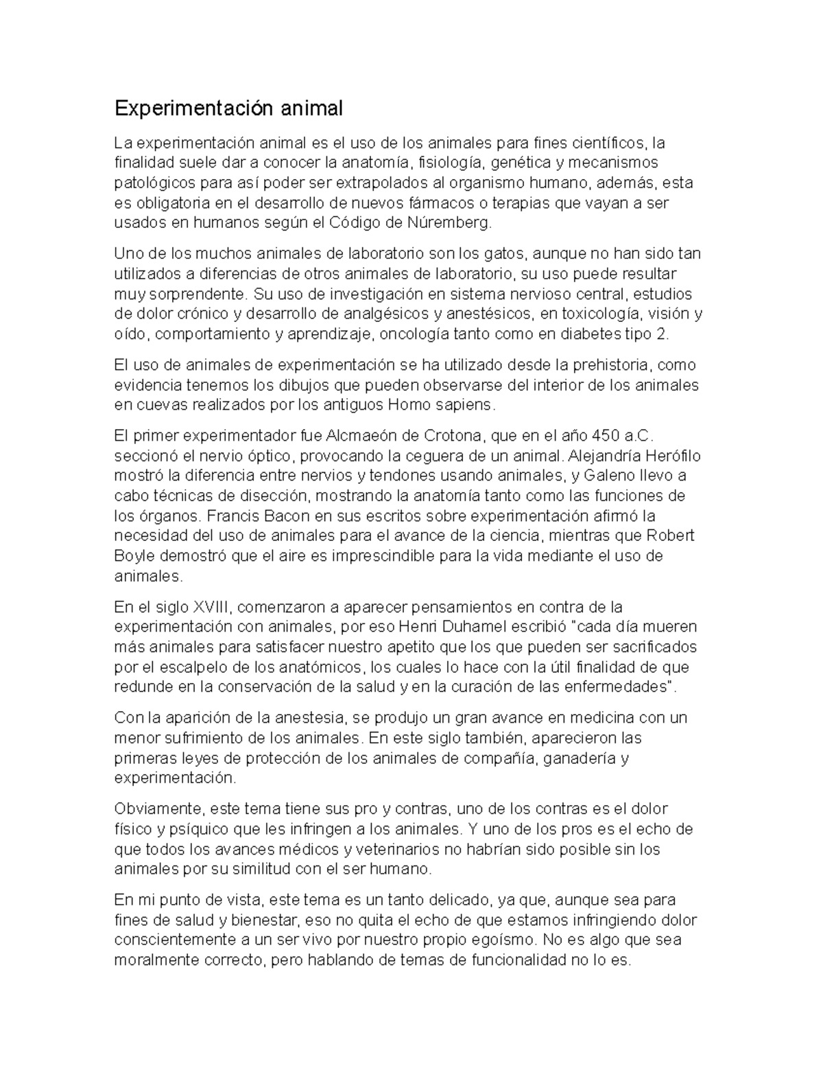 Explotacionanimal - Ensayo sobre la explotación animal con referencias ...