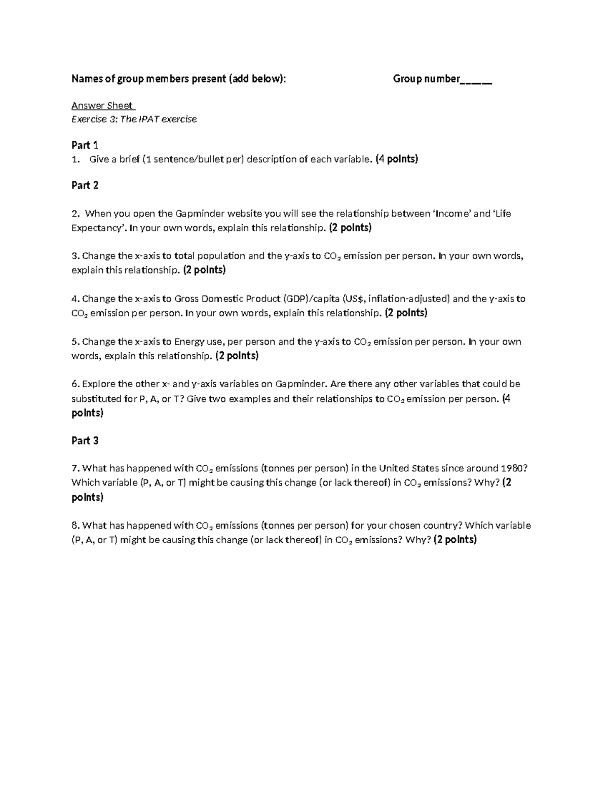 Homework 3 - IPAT - Names of group members present (add below): Group ...