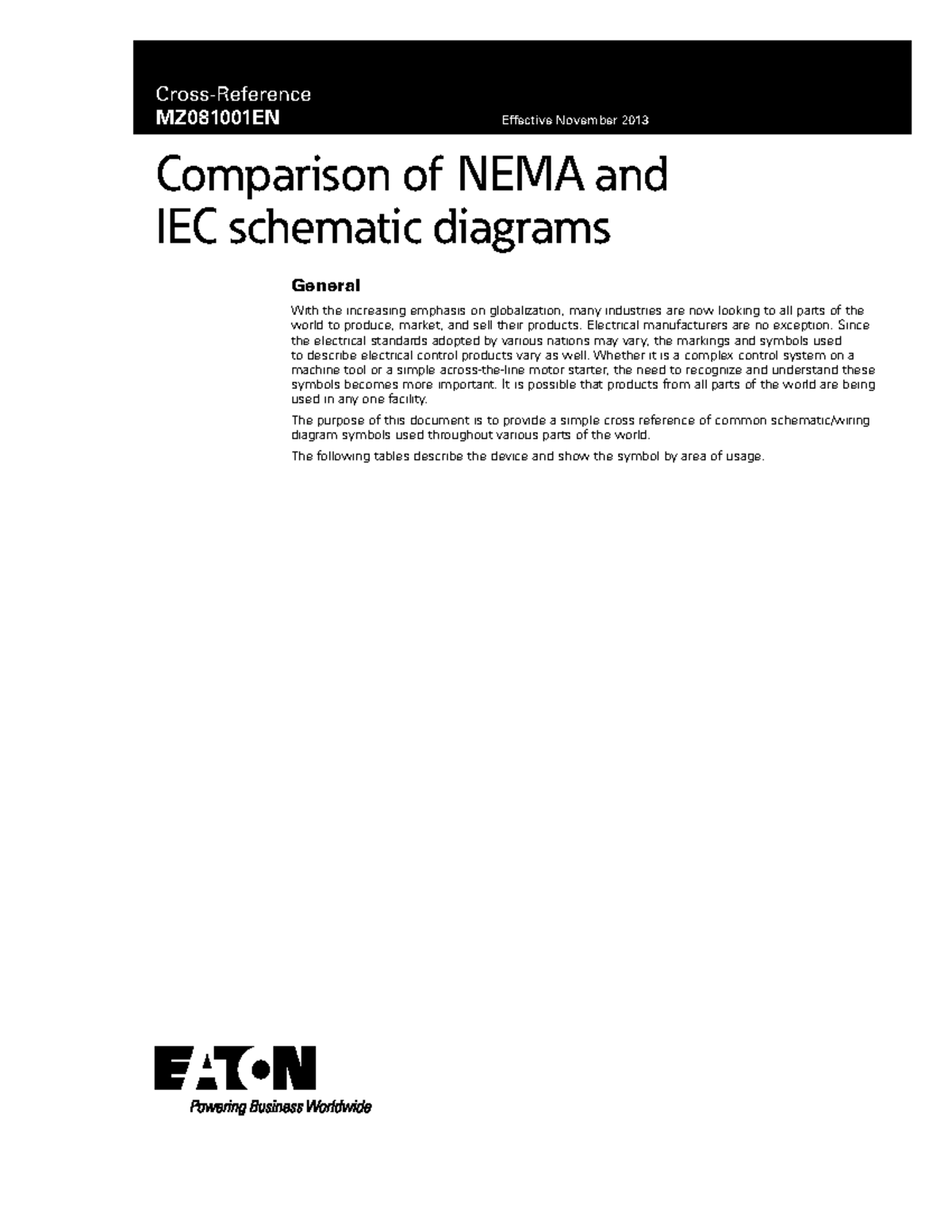 Nema-IEC Schematic Symbols - E E 331 - University of Texas - Studocu