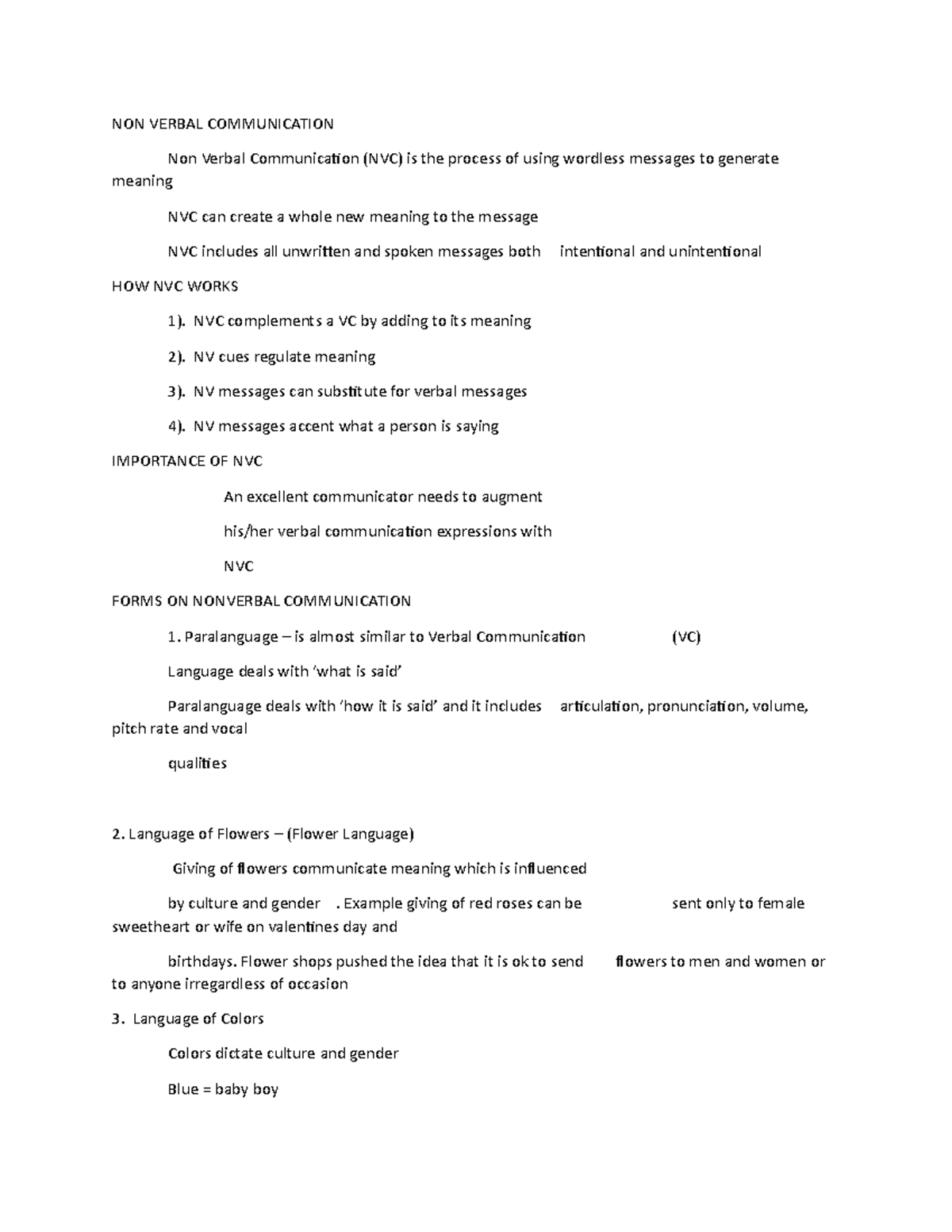 NON Verbal Communication - NON VERBAL COMMUNICATION Non Verbal ...