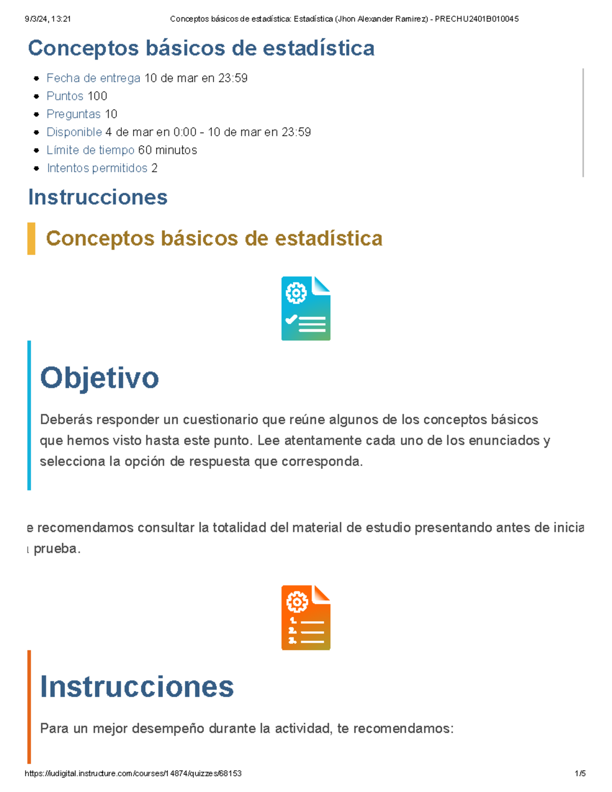 Conceptos básicos de estadística Estadística (Jhon Alexander Ramirez) - Prechu 2401B010045 - Studocu