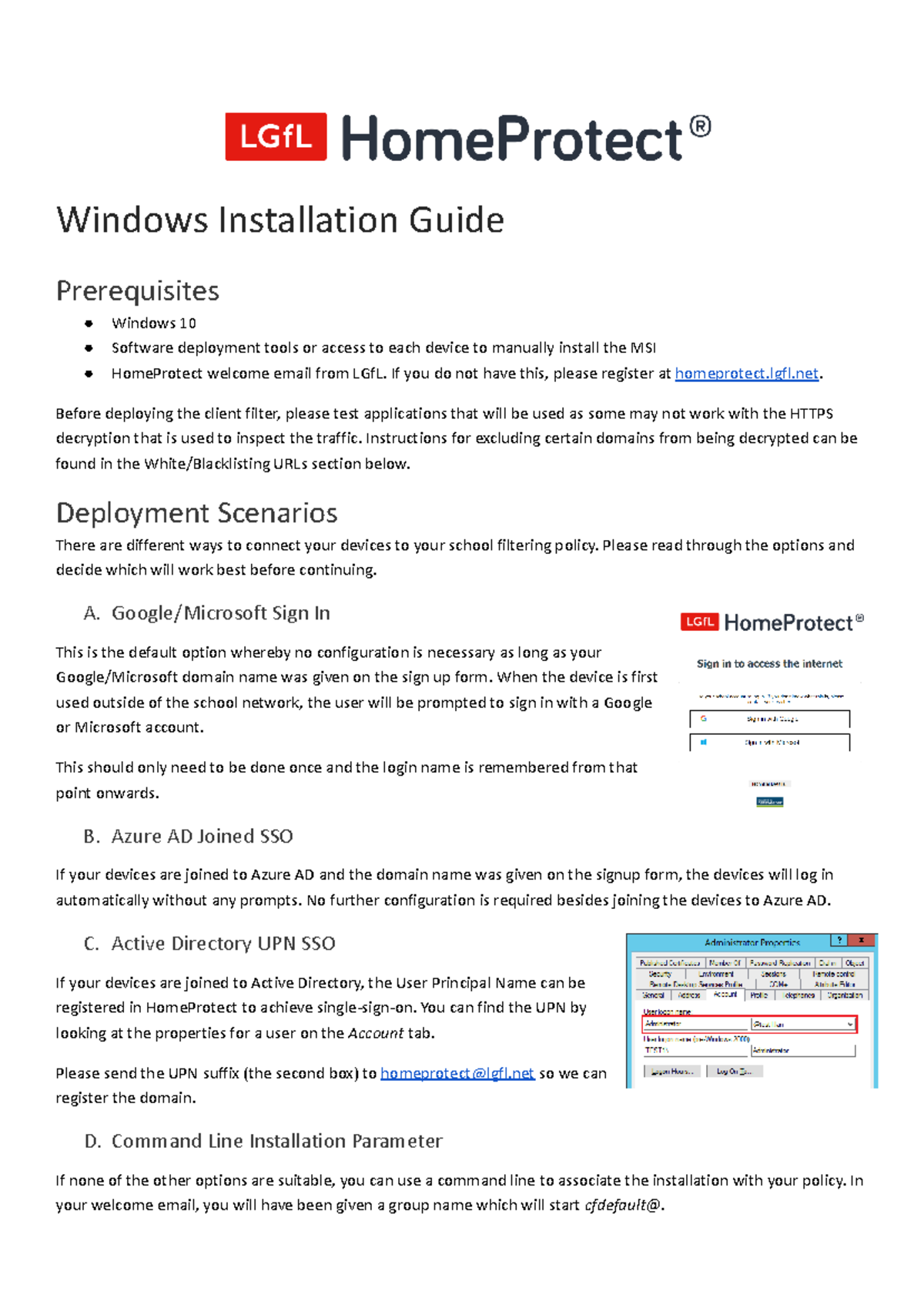 Unified Home Protect Windows Installation Instructions - Windows ...