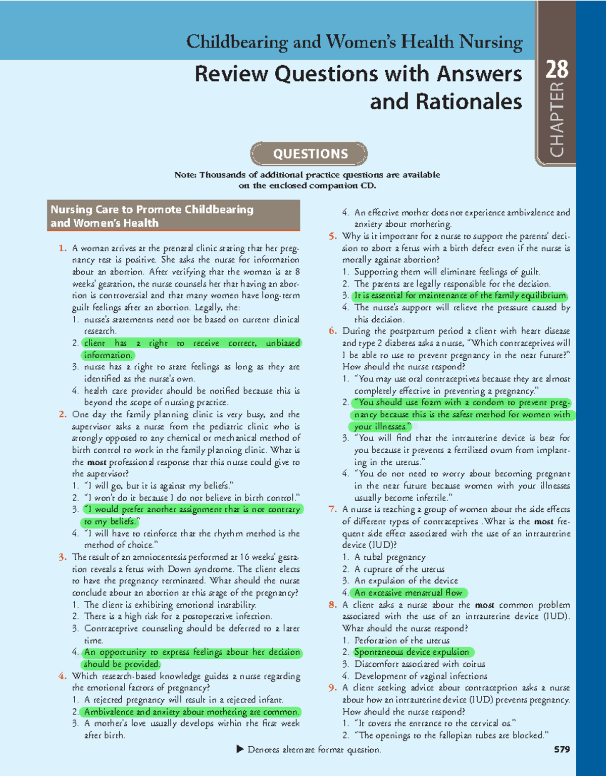 Mosby S Comprehensive Review OF Nursing FOR THE Nclex-RN Examination ...