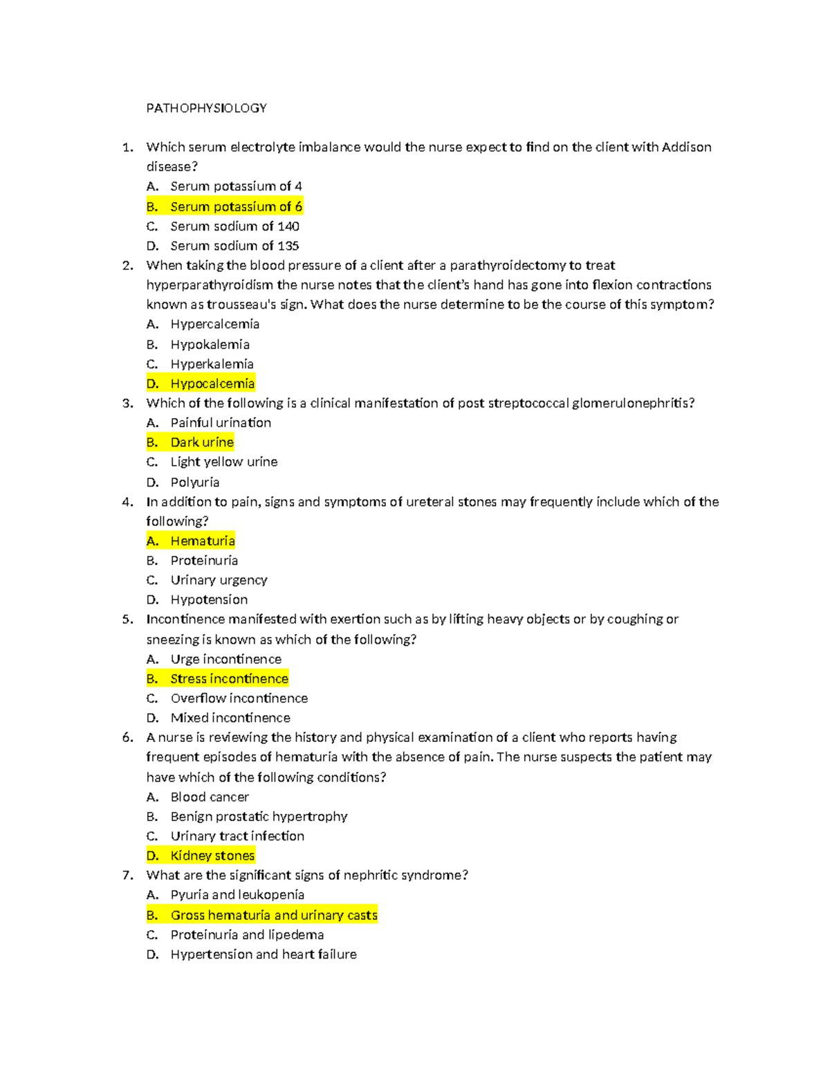 NUR 2063 Module 11 Final EXAM Essentials OF Pathophysiology 50 ...