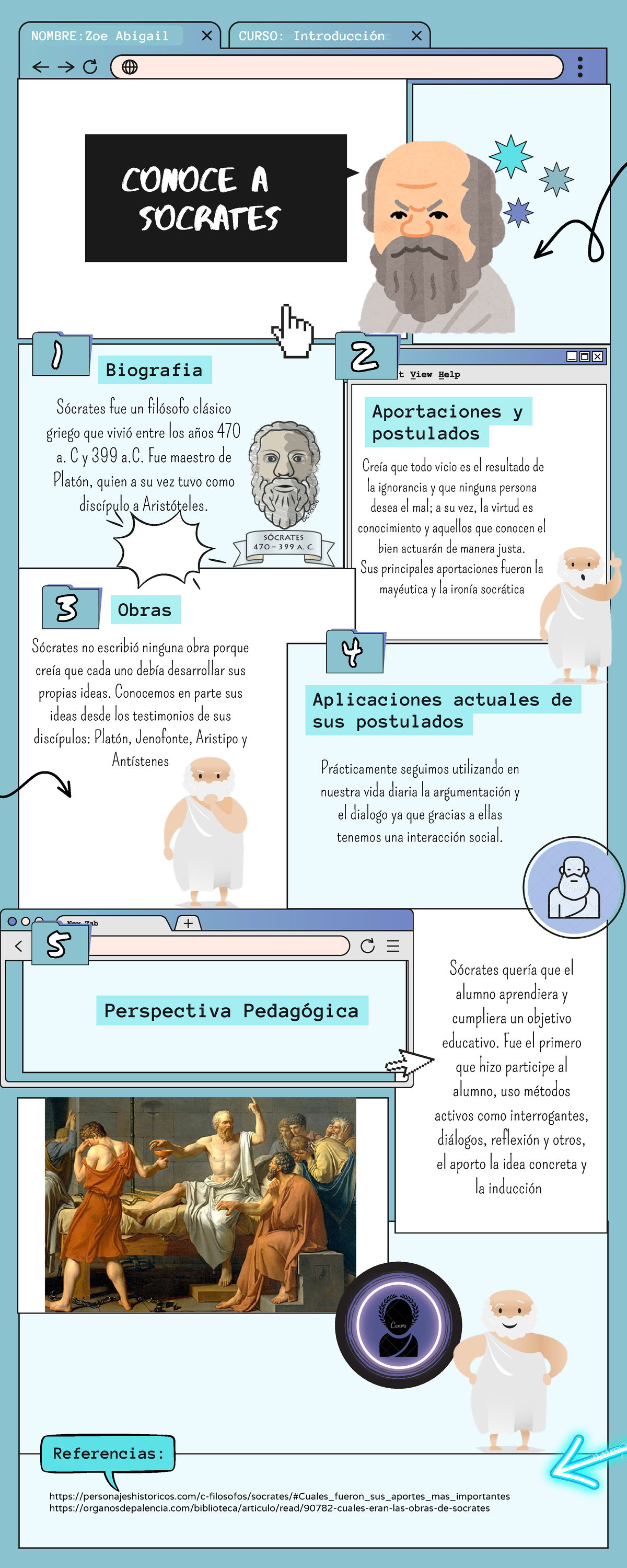 Infografía de Socrates-Introduccion a la pedagogía- Zoe Abigail -2510 ...