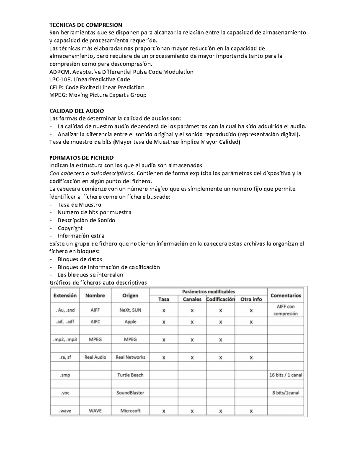 Tecnicas DE Compresion - TECNICAS DE COMPRESION Son herramientas que se ...