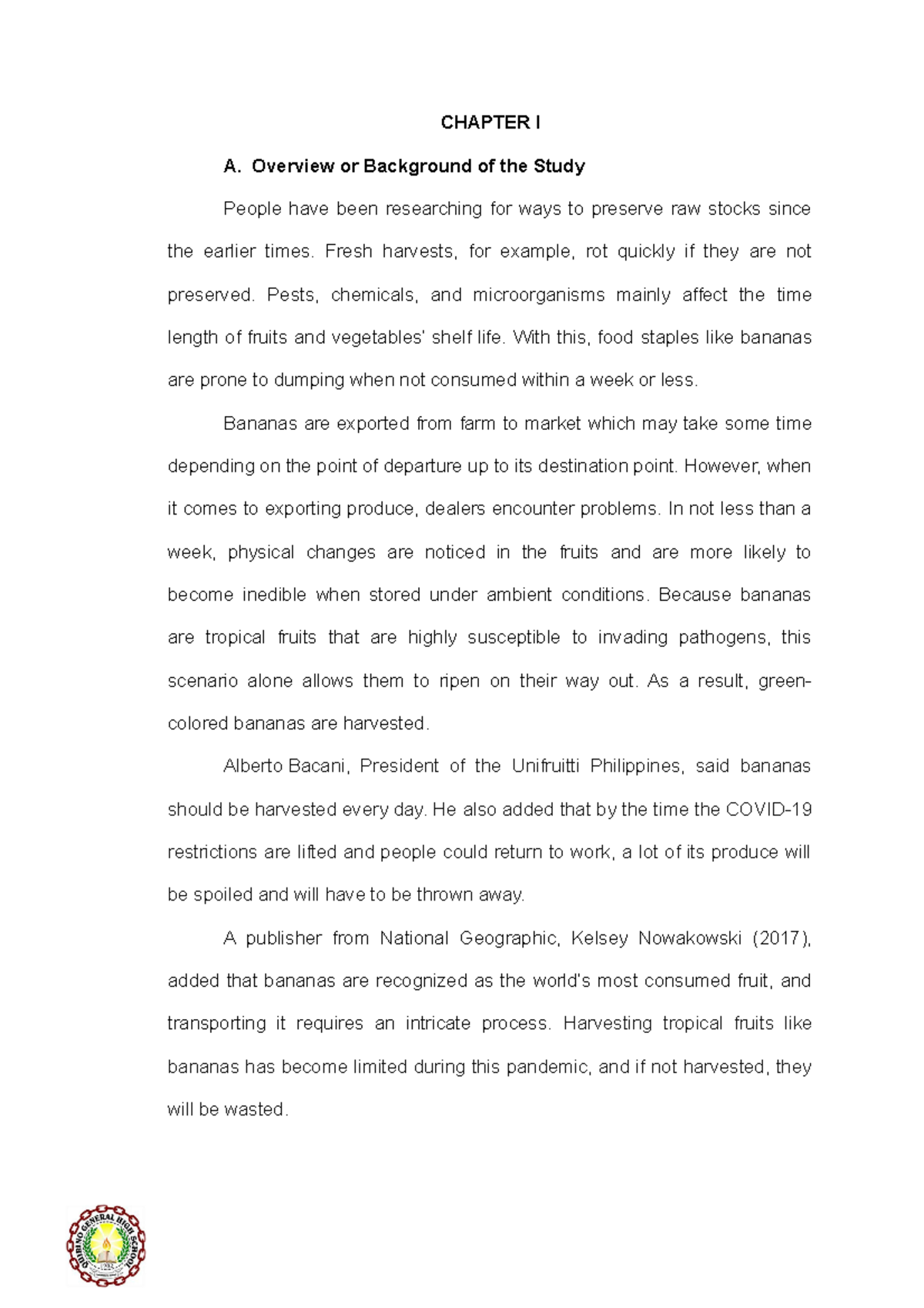 Chapters 1-3 ( Baloca) - CHAPTER I A. Overview or Background of the ...