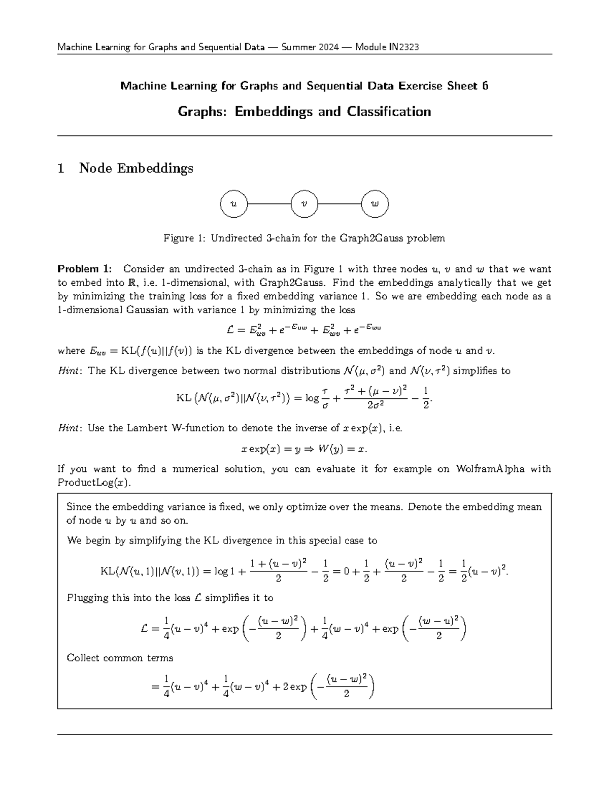 Sheet 06 solution - Machine Learning for Graphs and Sequential Data ...