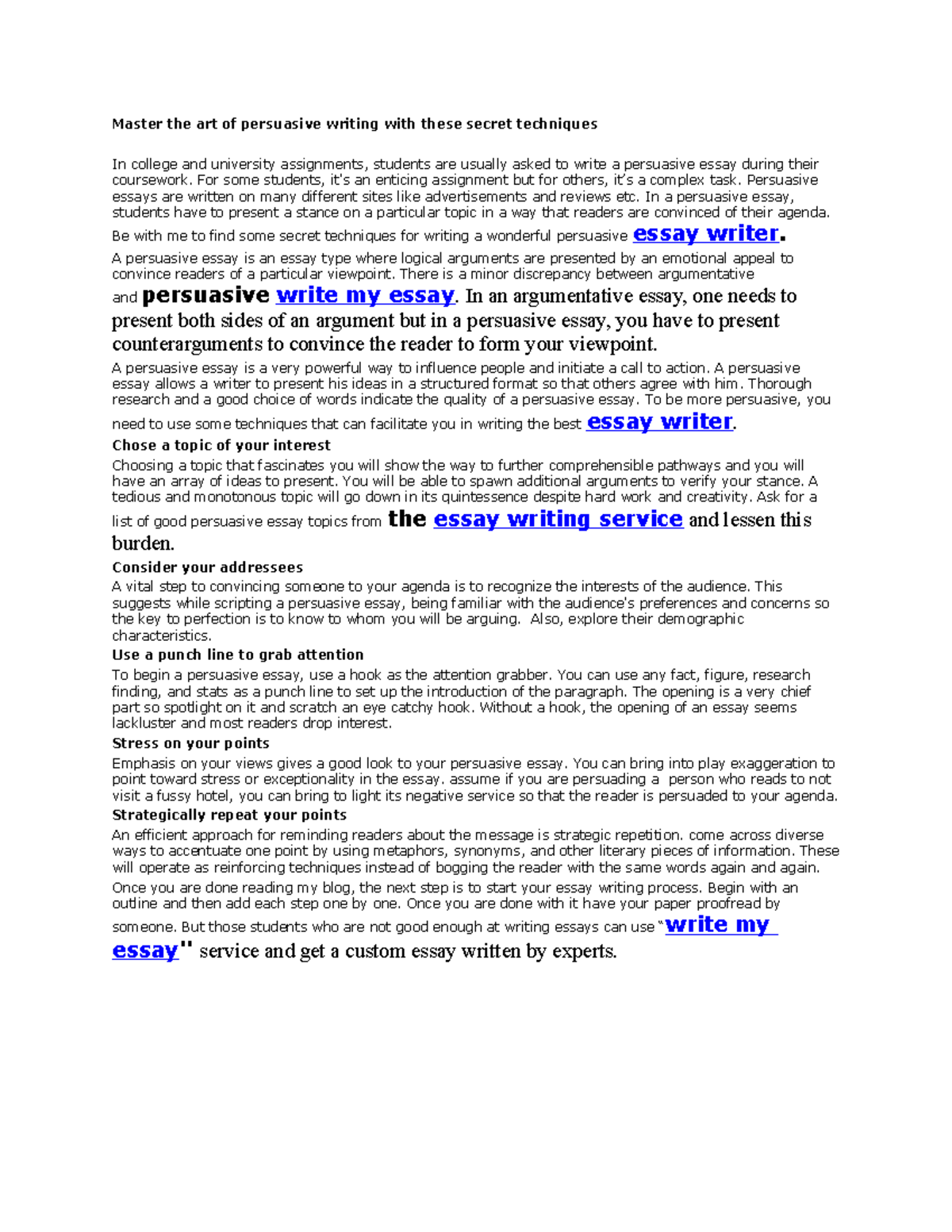 1st uniq - Essay writing Assignment - Master the art of persuasive ...