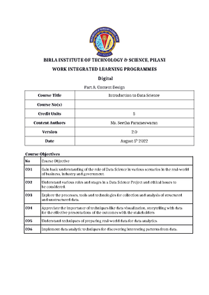 Fds - question paper EC3 - COMPREHENSIVE EXAMINATION Regular) Course No ...