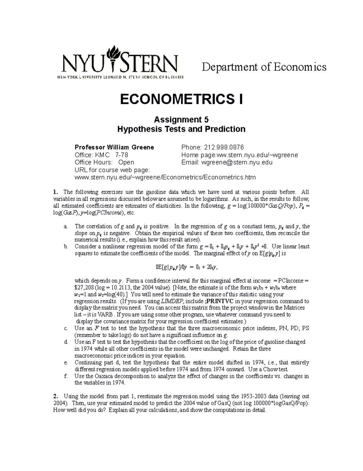 problem solving - Environmental and Natural Resource Economics - DU ...