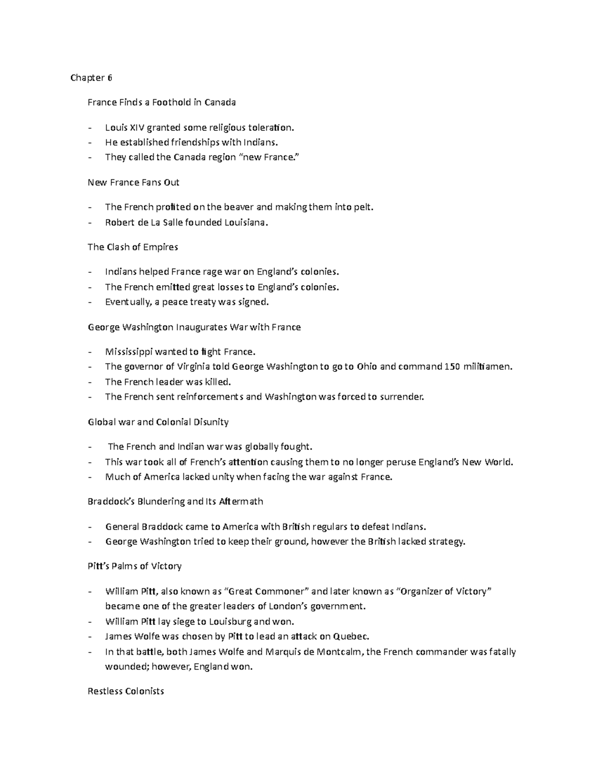 Chapter 6 of 13th edition, summary by each section in chapter - Chapter ...