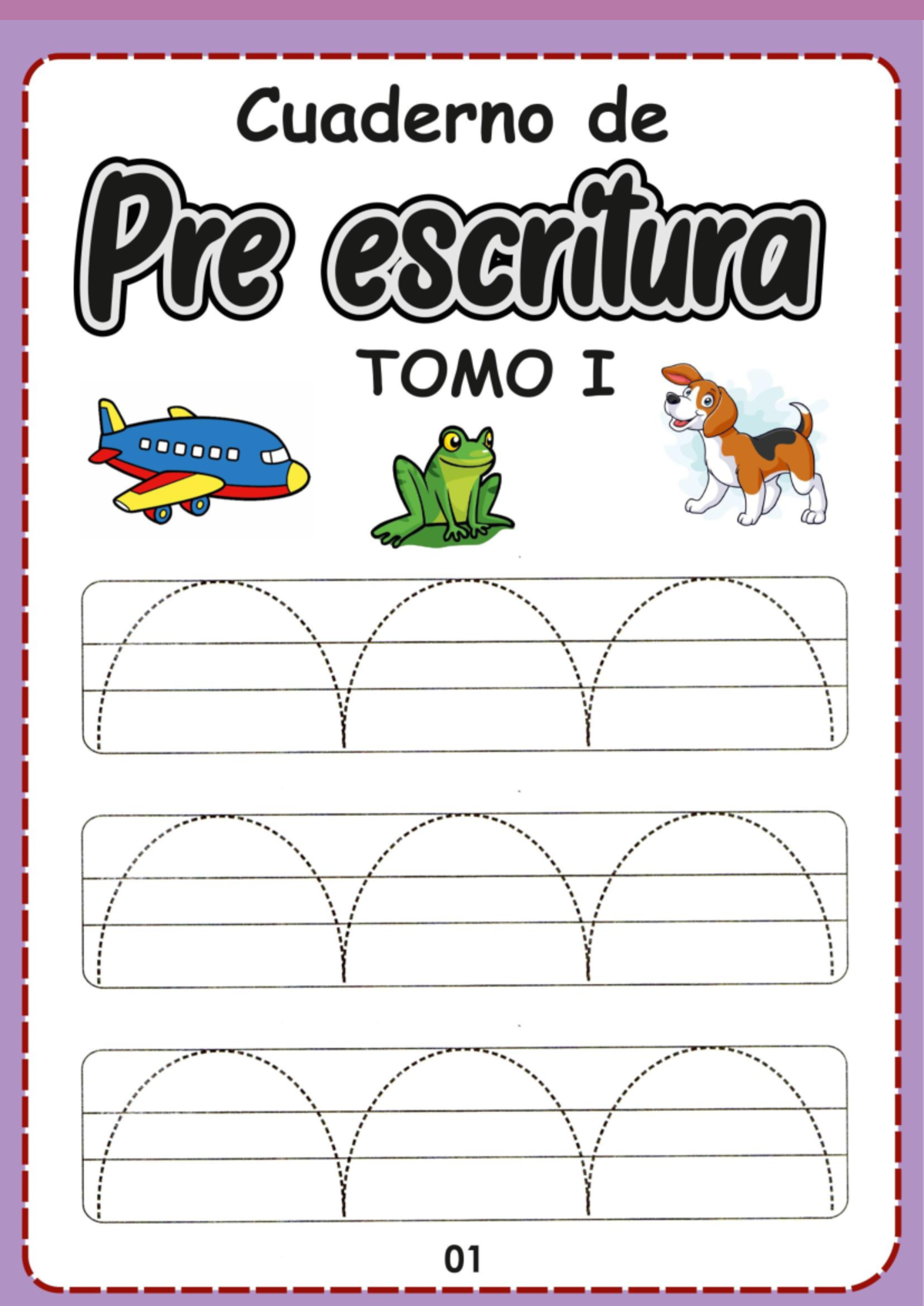 Cuaderno de Preescritura 3 años Tomo I - BANCO DE MATERIALES ...