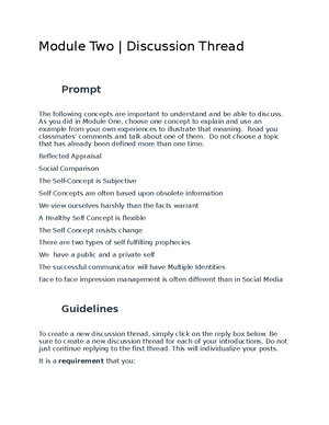 Module 5 - class discussion assignment - Module Five | Group Discussion ...