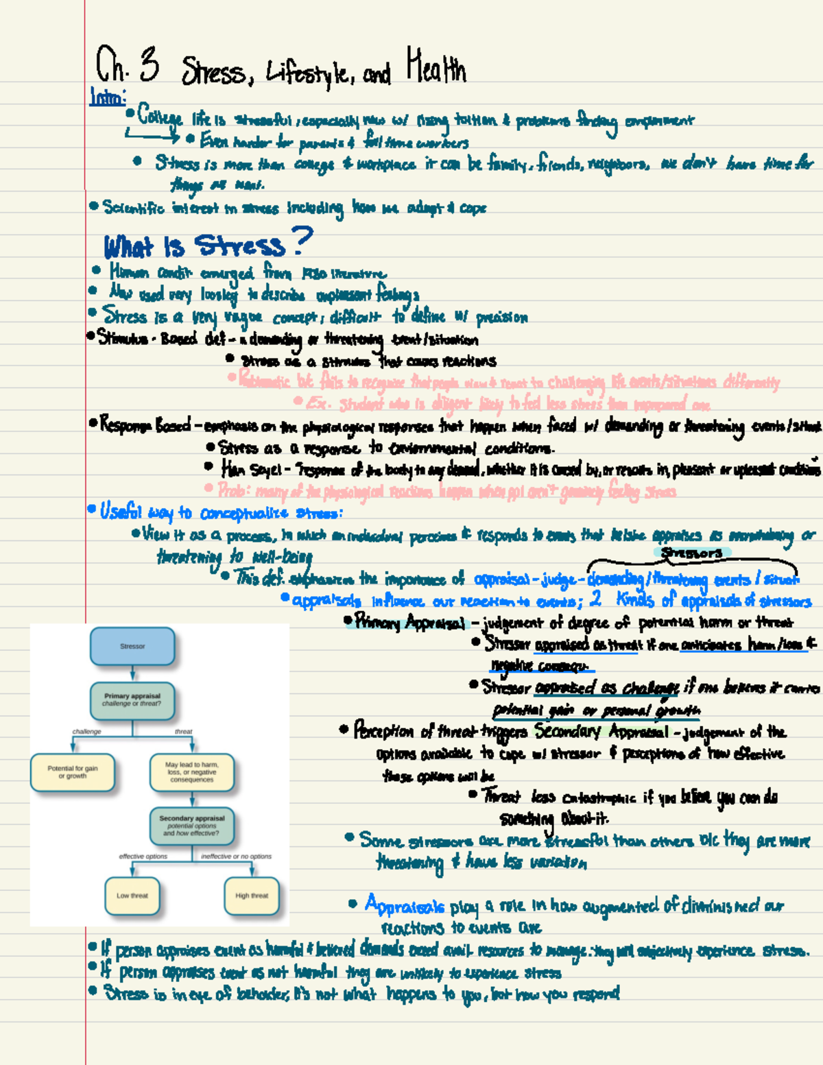 Stress, Lifestyle, and Health - Ch . 3 Stress , Lifestyle , and Health ...