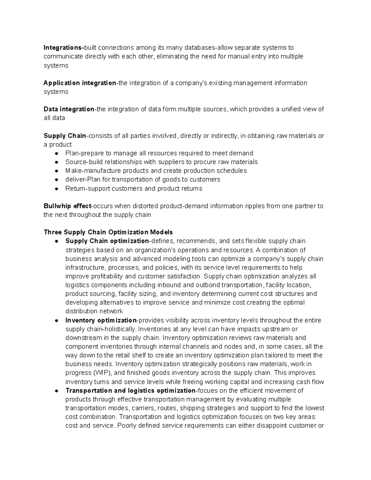 Chapter 8 - Integrations- built connections among its many databases ...
