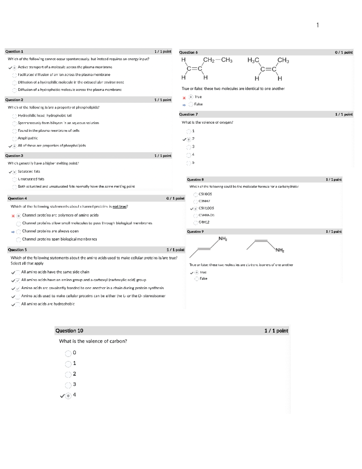 Quizzes bio study - Google Docs - BIOLUA11 - Studocu